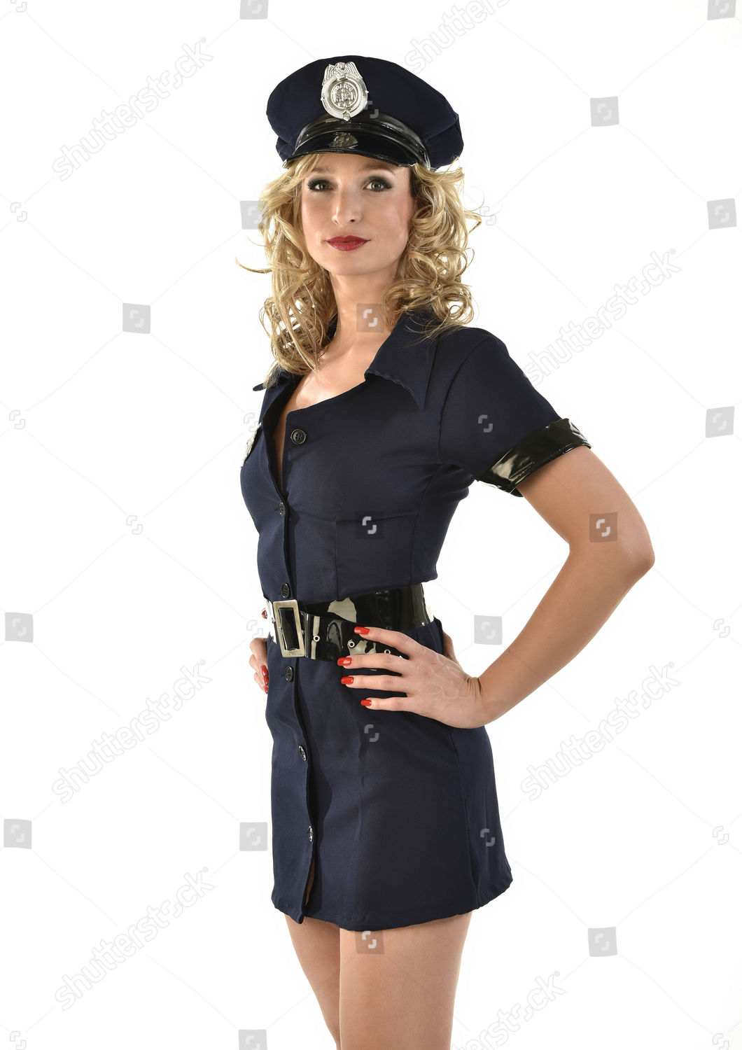 Model Released Policewoman American Police Uniform Editorial Stock ...