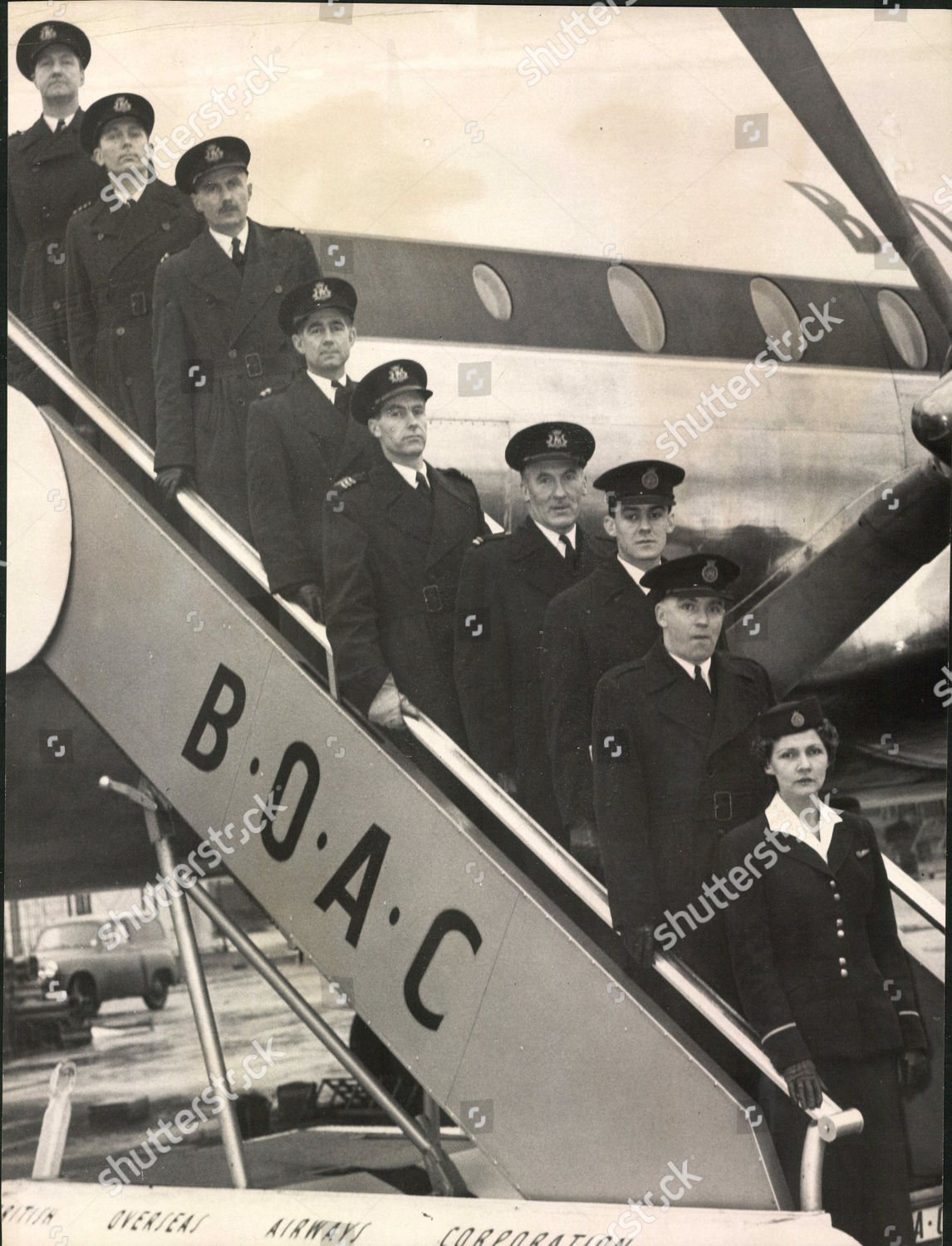 Boac Crew Bristol Britannia Which Will Editorial Stock Photo - Stock ...