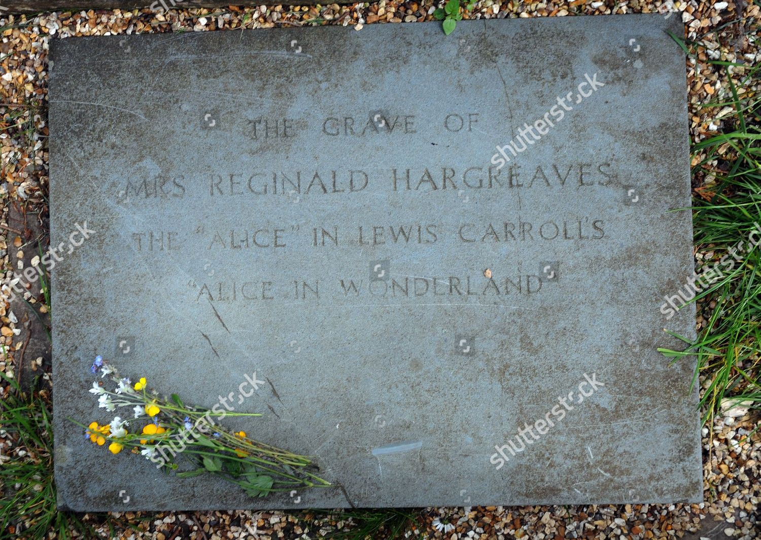 Stone Marking Grave Alice Liddell Nee Editorial Stock Photo - Stock ...