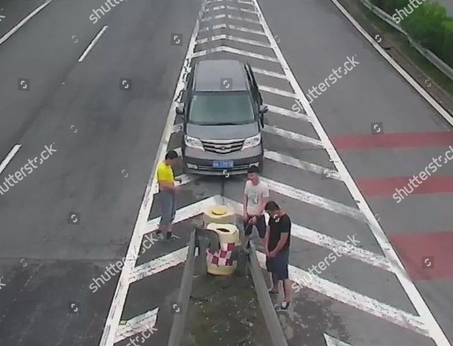 Men Weeing Against Crash Barrier Editorial Stock Photo - Stock Image ...