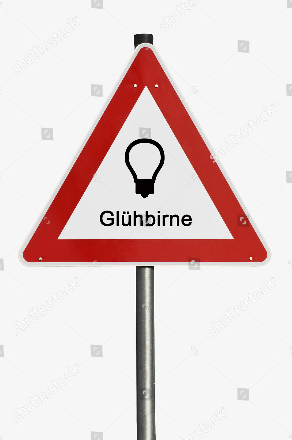 Danger Sign Warning Sign Light Bulb Editorial Stock Photo - Stock Image ...