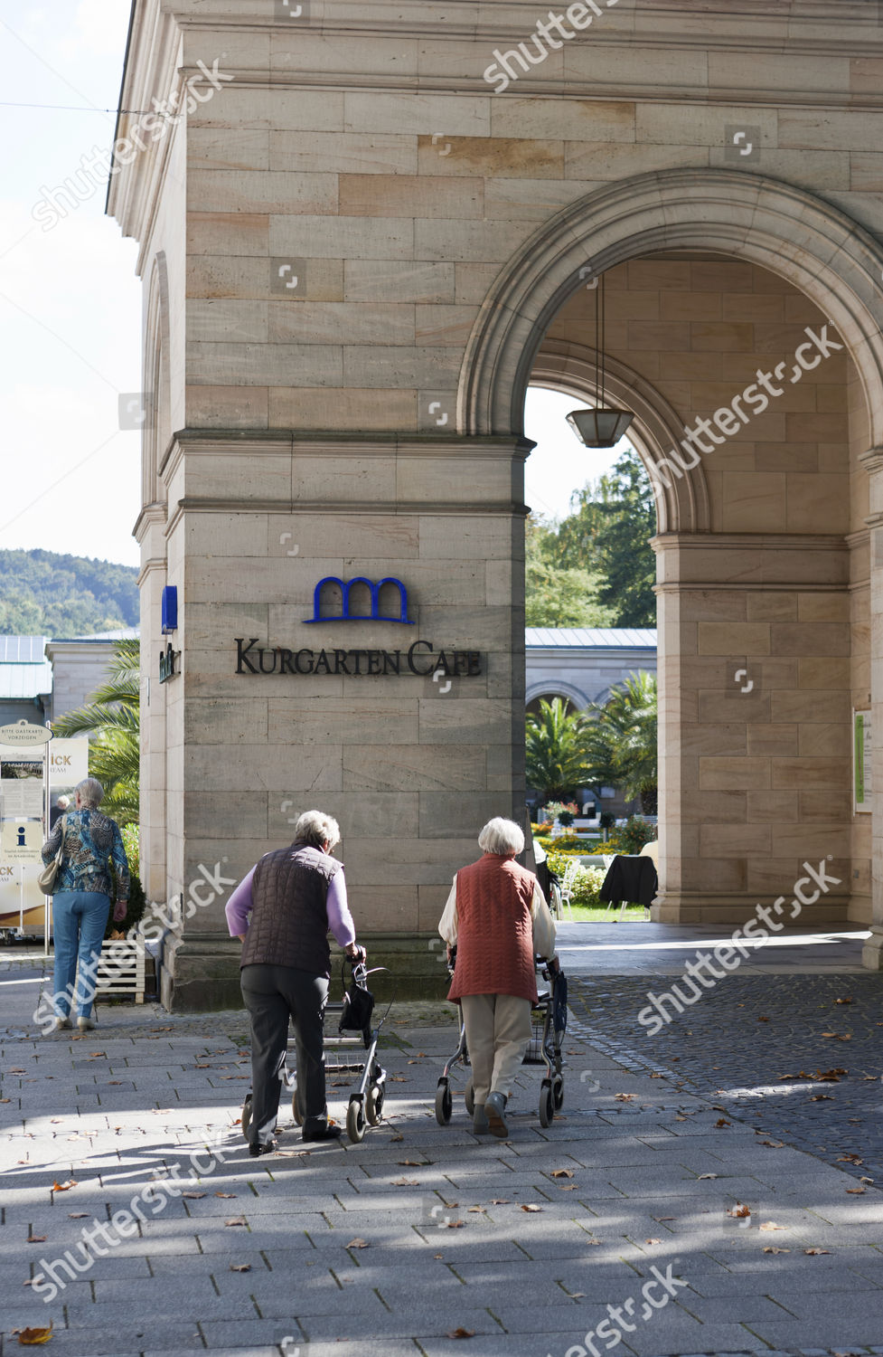 Pensioners On Way Kurgarten Cafe Cafe Editorial Stock Photo - Stock ...