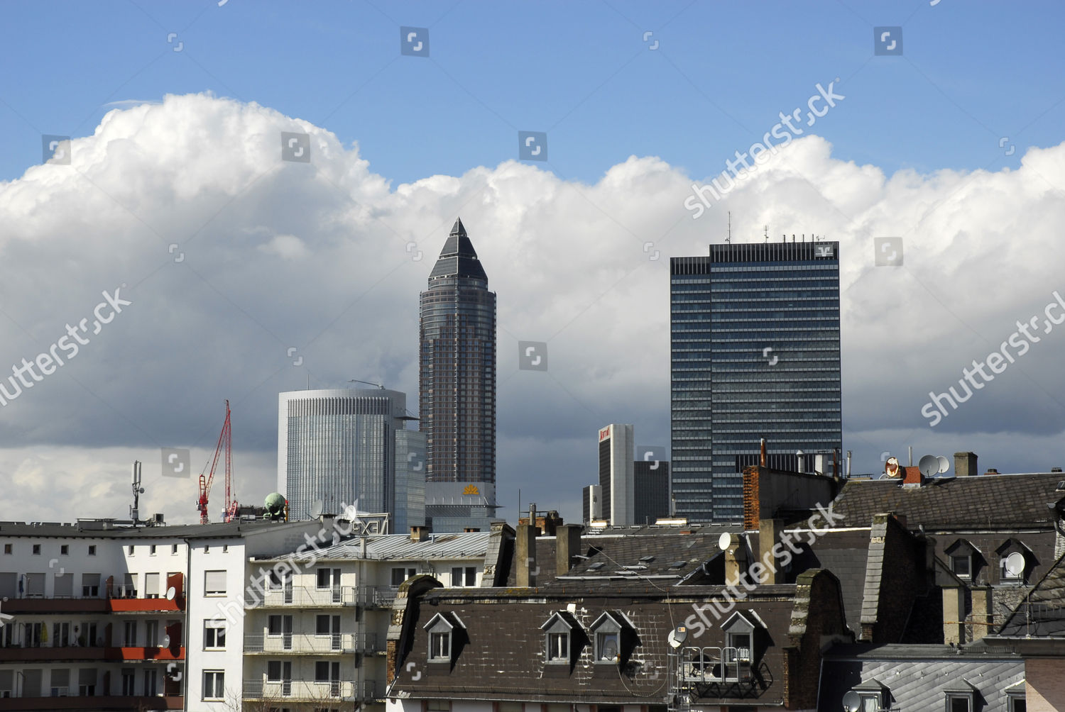 Messeturm Fair Tower Designed By Architect Editorial Stock Photo ...