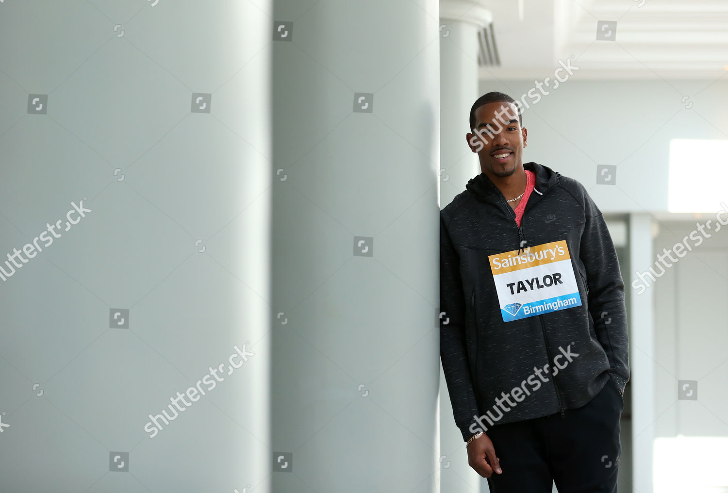 USA CHRISTIAN TAYLOR POSES AHEAD SAINSBURY'S Editorial Stock Photo ...
