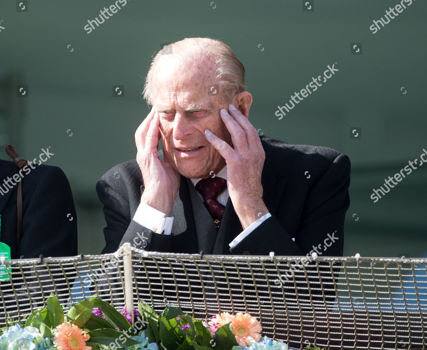 Prince Philip Puts His Fingers His Editorial Stock Photo - Stock Image ...