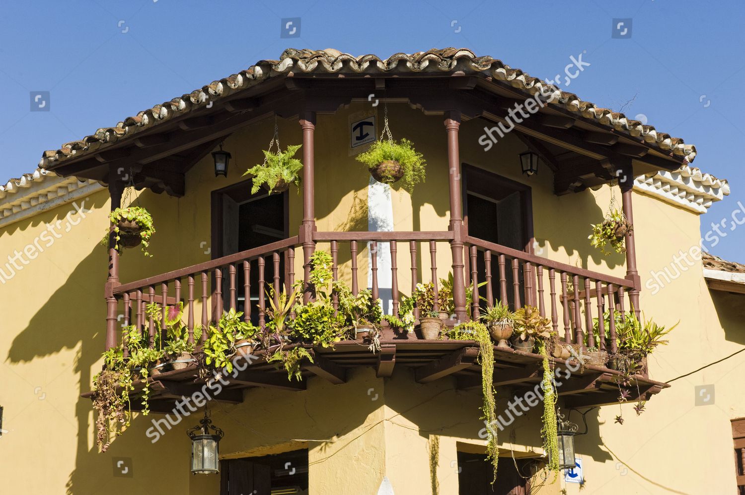 Colorful Colonial Houses Trinidad Unesco World Editorial Stock Photo ...