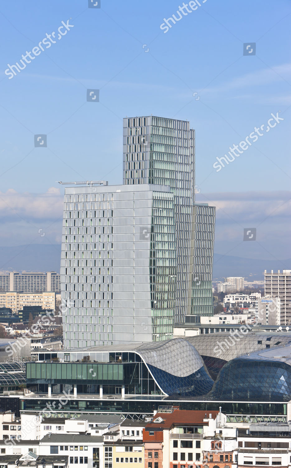 View Frankfurt Skyline Opernturm Tower Palaisquartier Editorial Stock ...