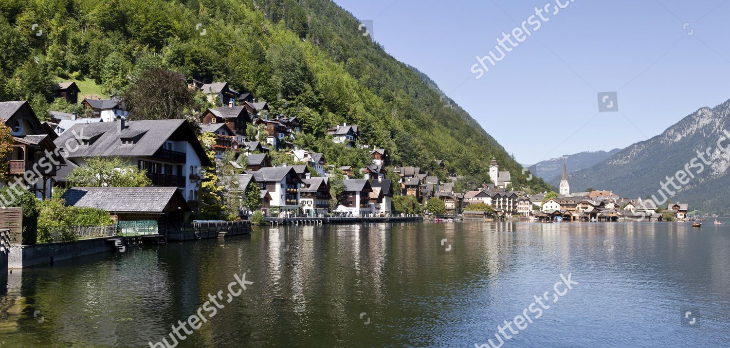 Hallstadt Hallstaettersee Lake Hallstatt Lake Unesco Editorial Stock ...