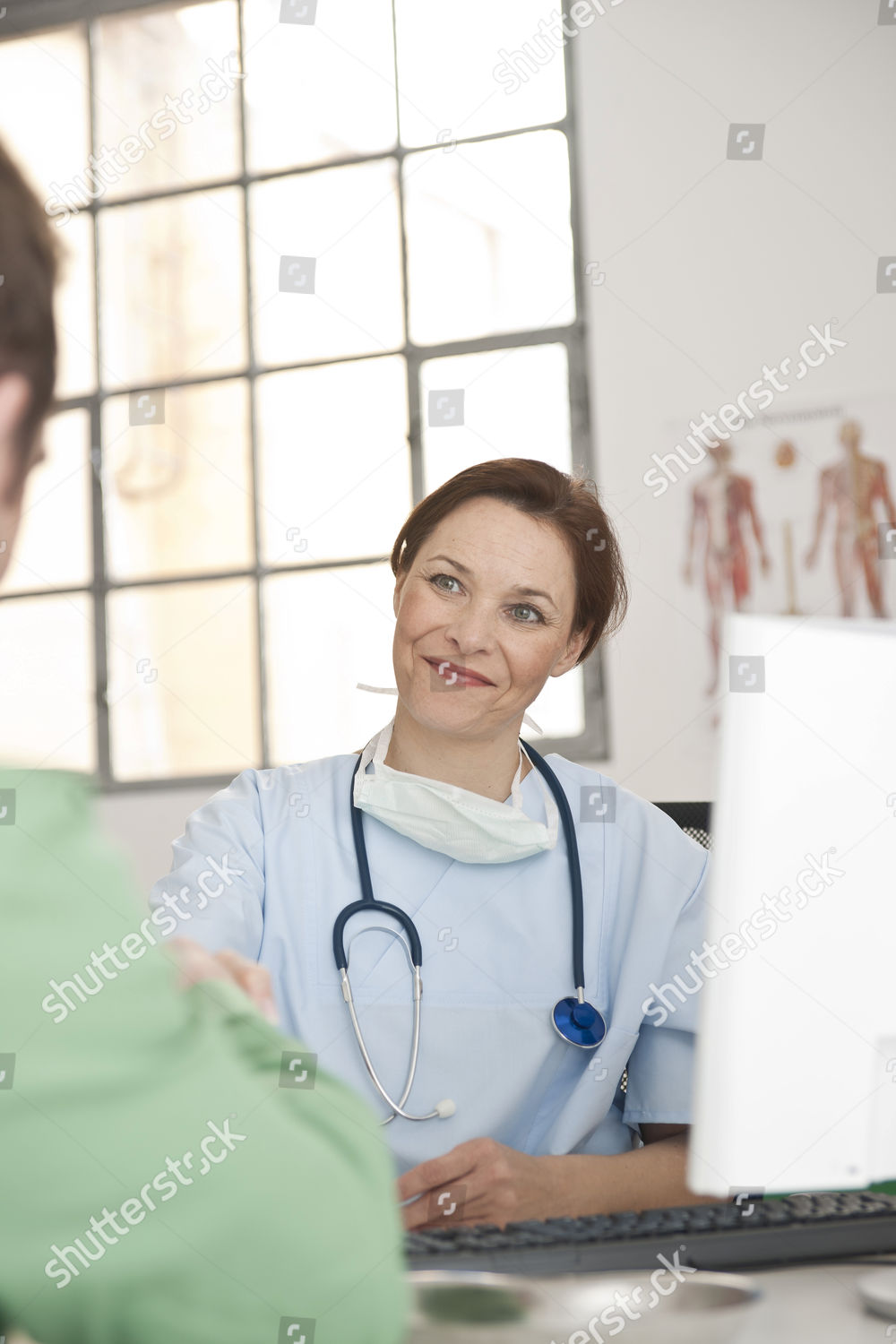 Model Released Female Doctor During Consultation Editorial Stock Photo ...