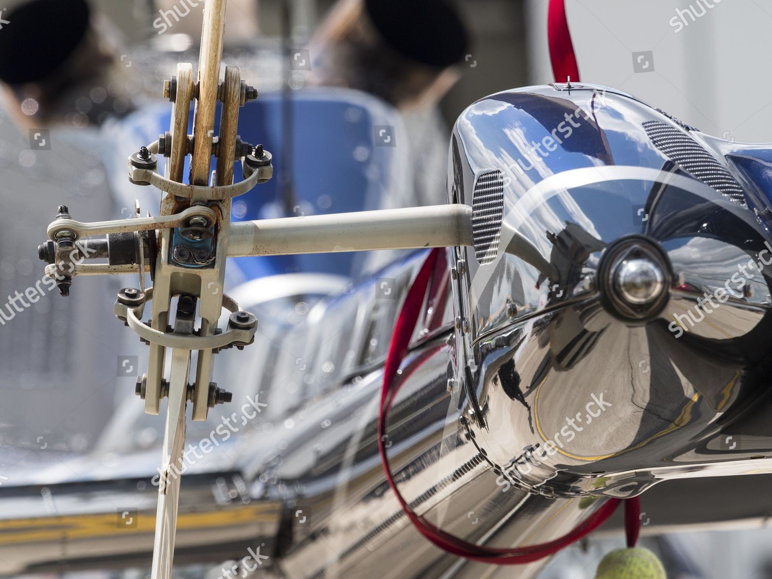 Tail Rotor Detail Robinson Twoseater Helicopter Editorial Stock Photo ...
