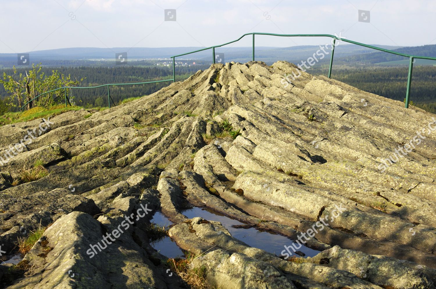 Basalt Outcrop Horizontal Basalt Columns Geotop Editorial Stock Photo ...