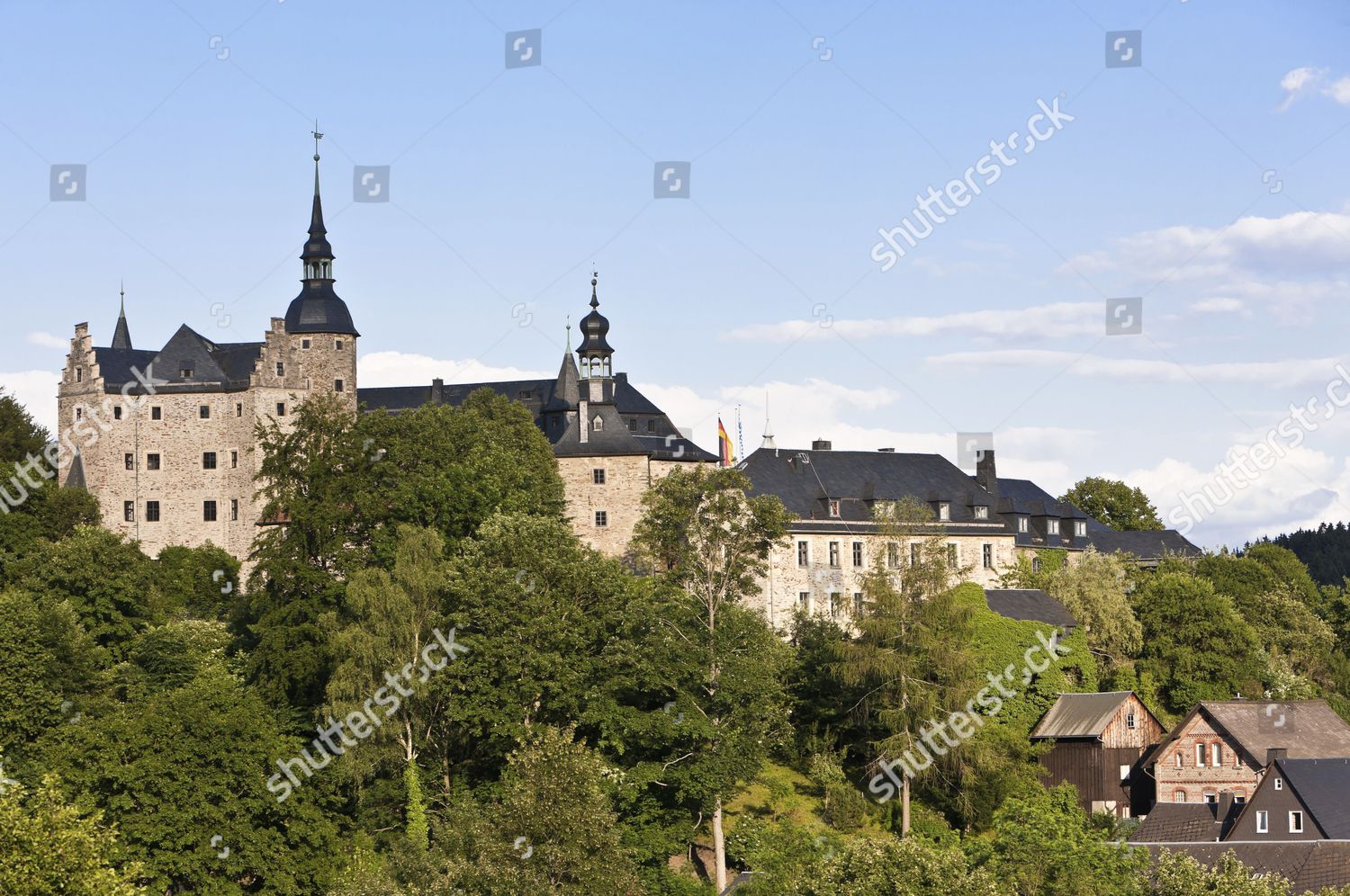 Burg Lauenstein Castle Lauenstein District Ludwigsstadt Editorial Stock ...