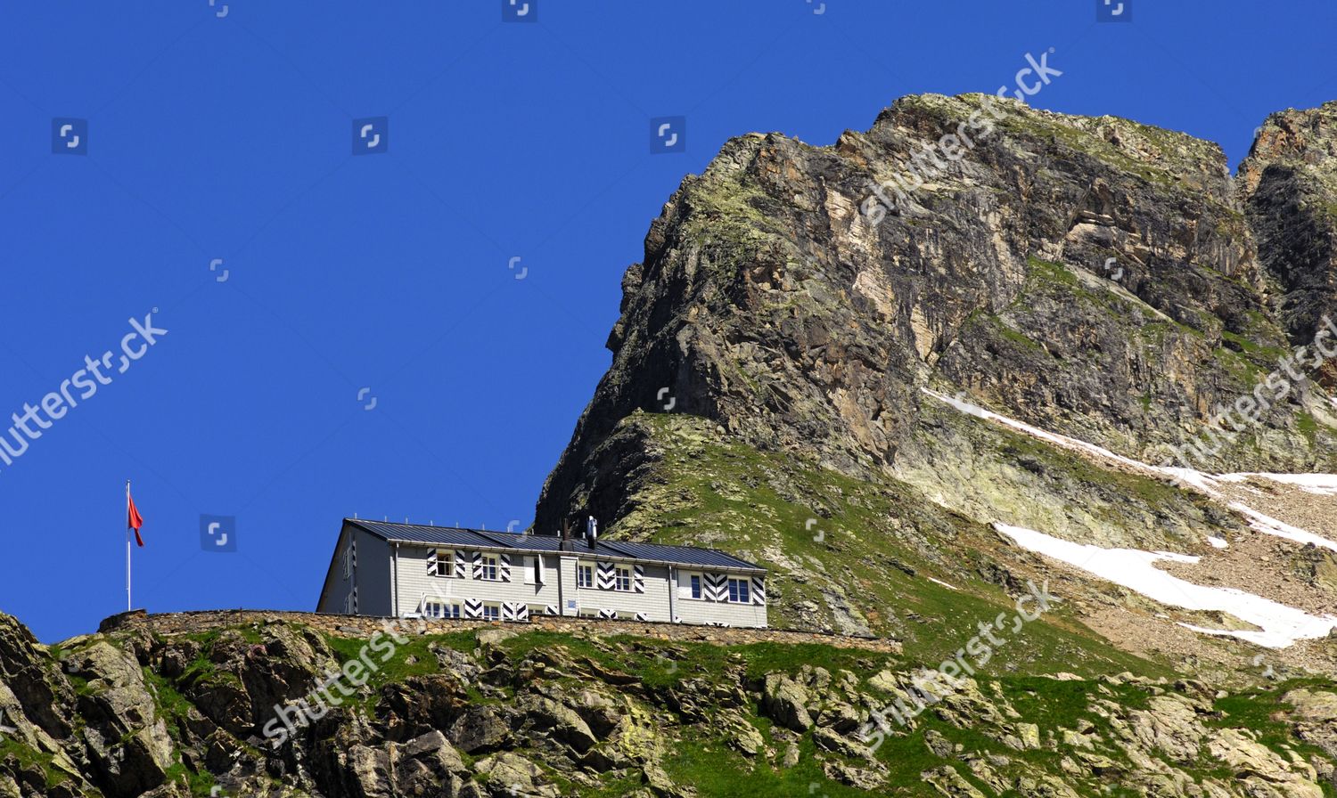 Glecksteinhuette Hut Swiss Alpine Club Sac Editorial Stock Photo ...