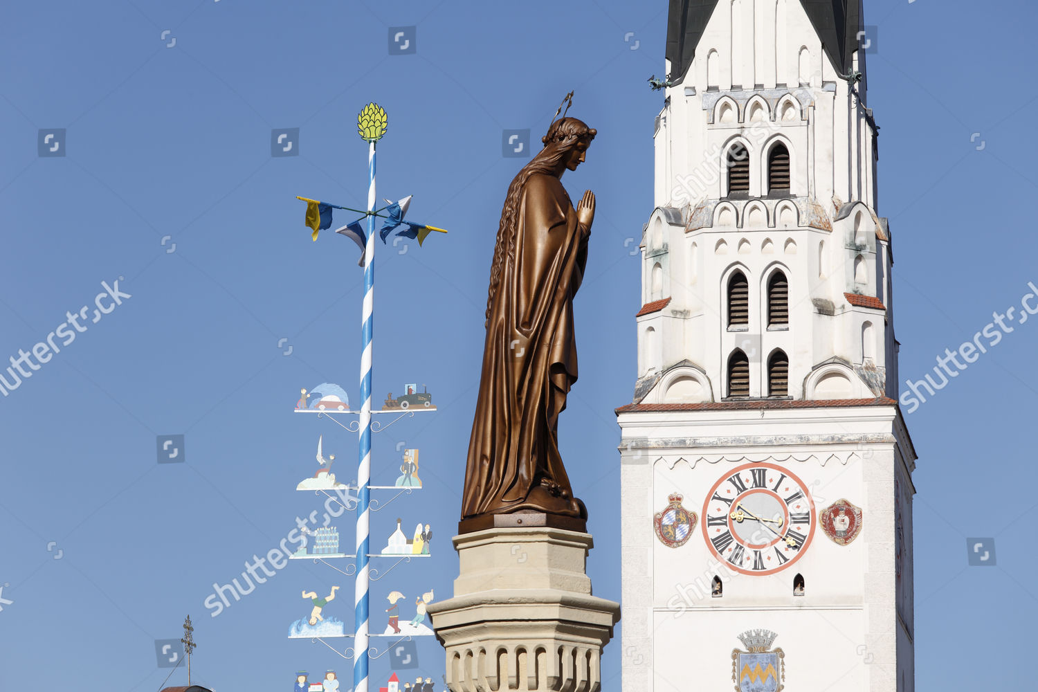 Marian Column Maypole Parish Church St Editorial Stock Photo - Stock ...