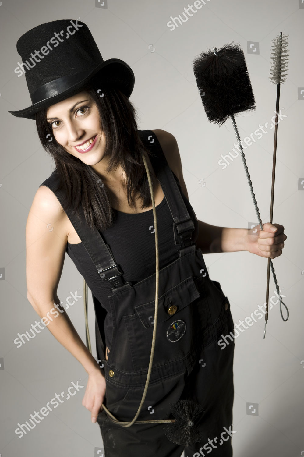Model Released Female Chimney Sweep Editorial Stock Photo - Stock Image ...