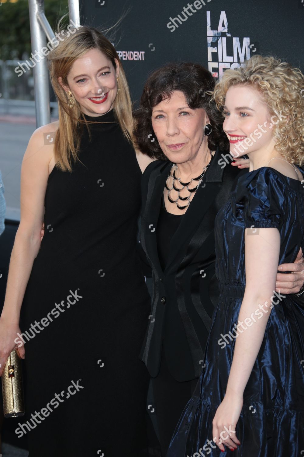 Judy Greer Lily Tomlin Julia Garner Editorial Stock Photo - Stock Image ...