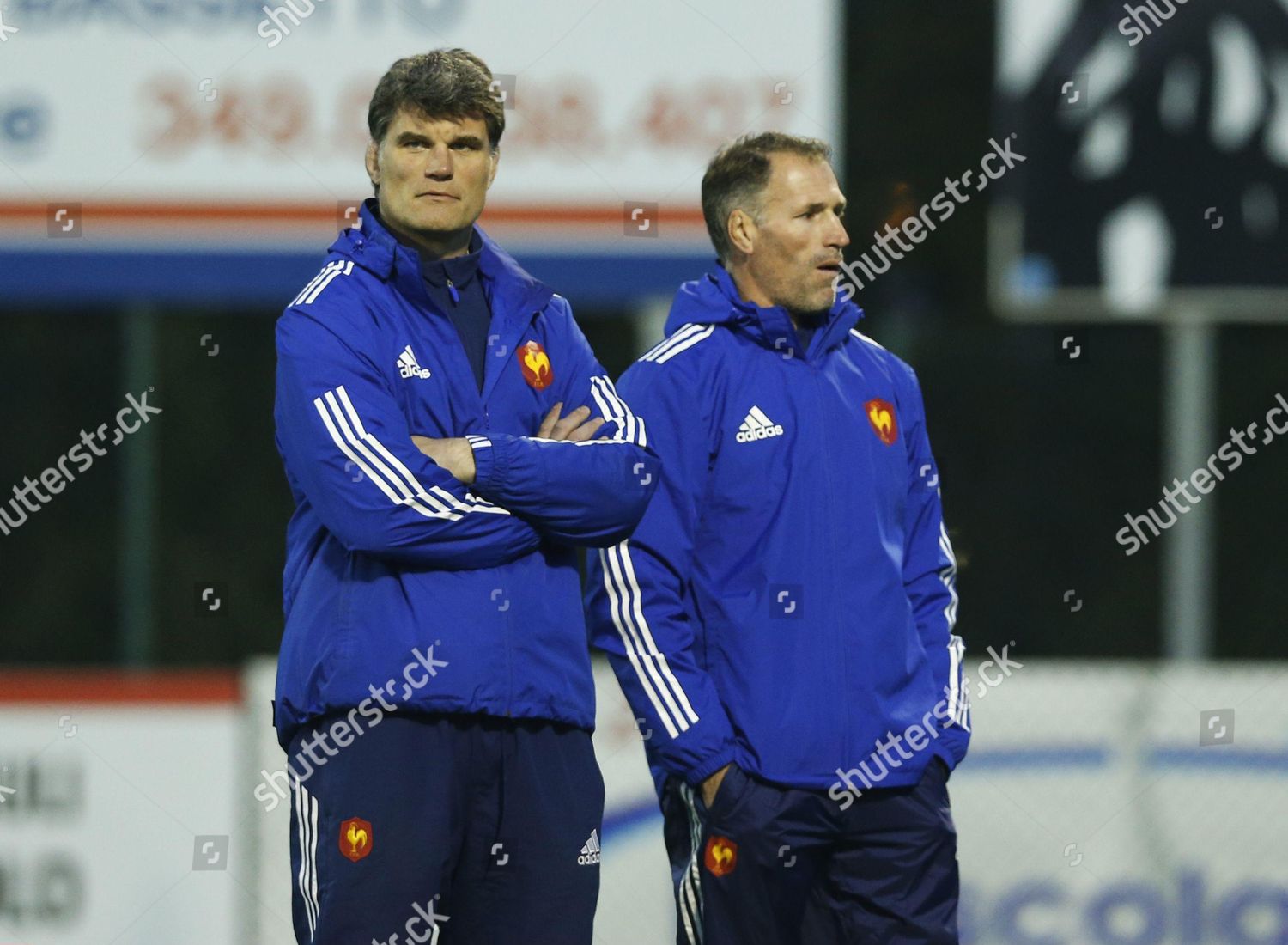 French Coaches Fabien Pelous Pascal Magne Editorial Stock Photo - Stock ...