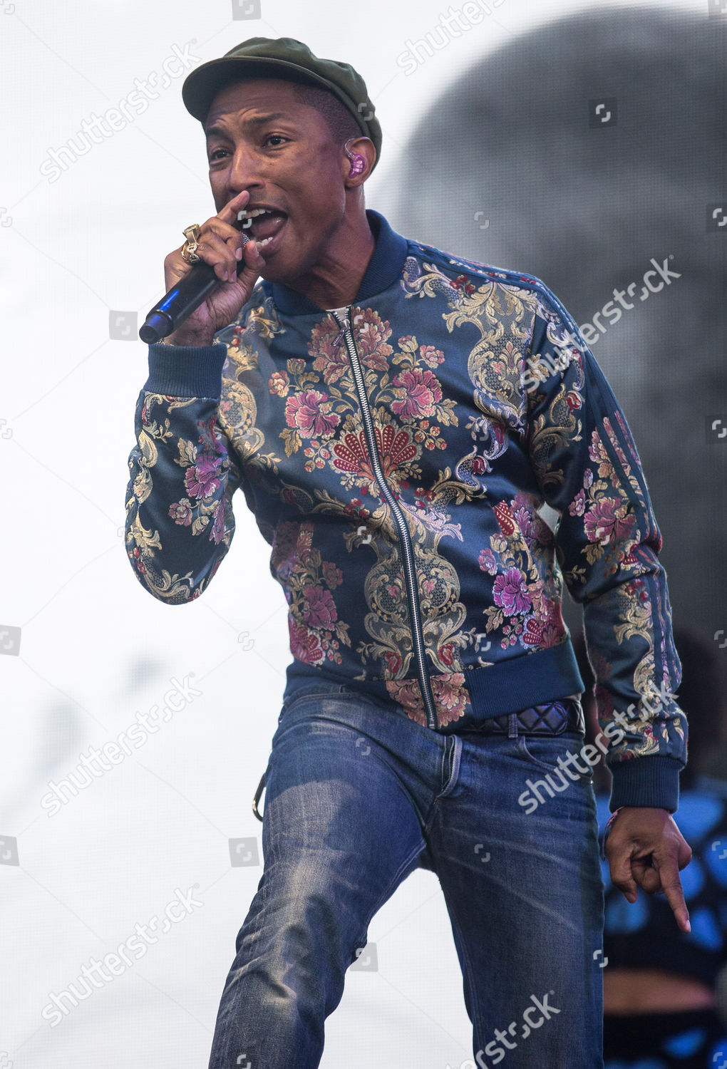 Pharrell Williams Performing On Main Stage Editorial Stock Photo ...