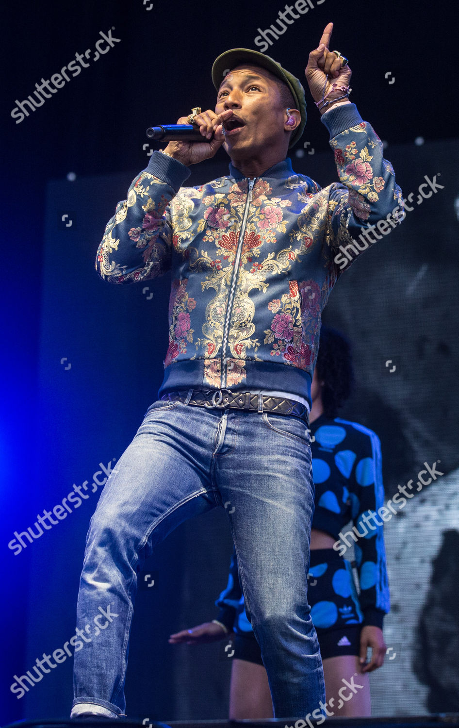 Pharrell Williams Performing On Main Stage Editorial Stock Photo ...