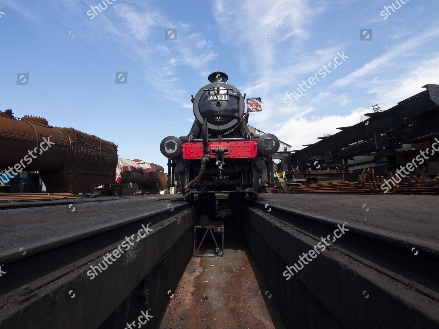 Vintage Steam Locomotive Loughborough Station Editorial Stock Photo - Stock Image | Shutterstock