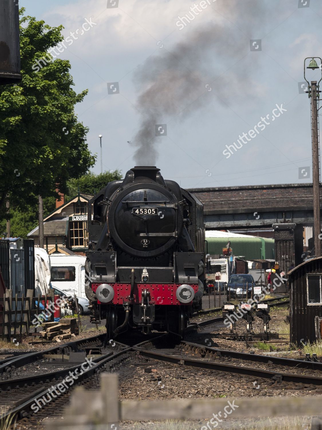 Vintage Steam Locomotive Loughborough Station Editorial Stock Photo - Stock Image | Shutterstock