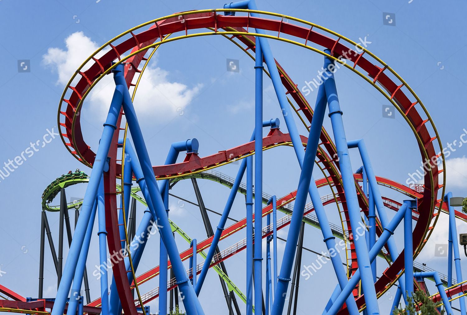 Roller Coaster Great Adventure Six Flags Editorial Stock Photo - Stock ...