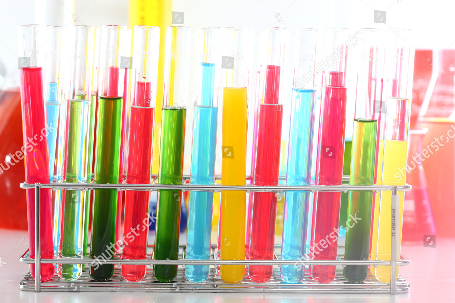 Chemistry Laboratory Various Glass Containers Liquids Editorial Stock ...