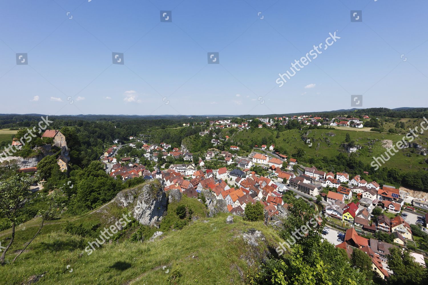 Pottenstein Burg Pottenstein Castle Franconian Switzerland Editorial ...