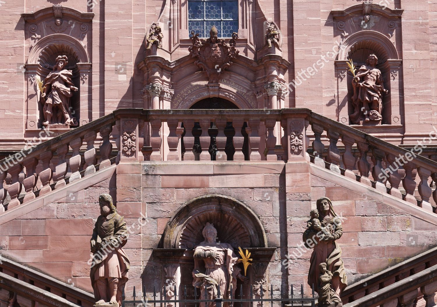 West Facade Abteikirche Abbey Church Amorbach Editorial Stock Photo ...
