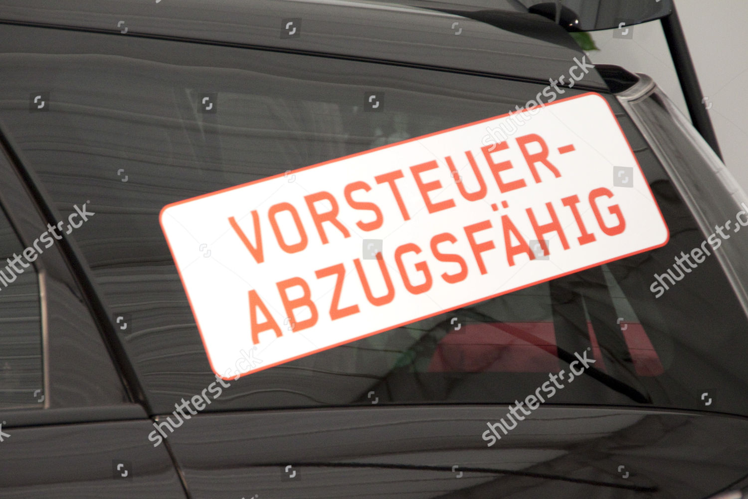 Car Sticker Vorsteuerabzugsfaehig German Vat Deductible Editorial Stock ...