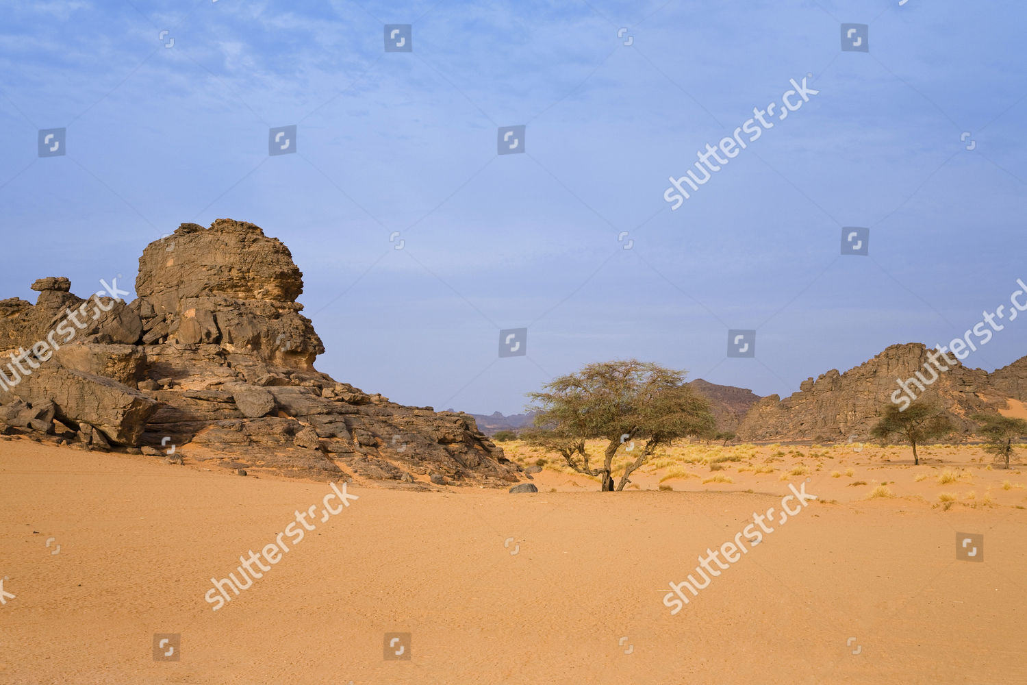 Akakus Mountains Libyan Desert Libya Sahara Editorial Stock Photo ...