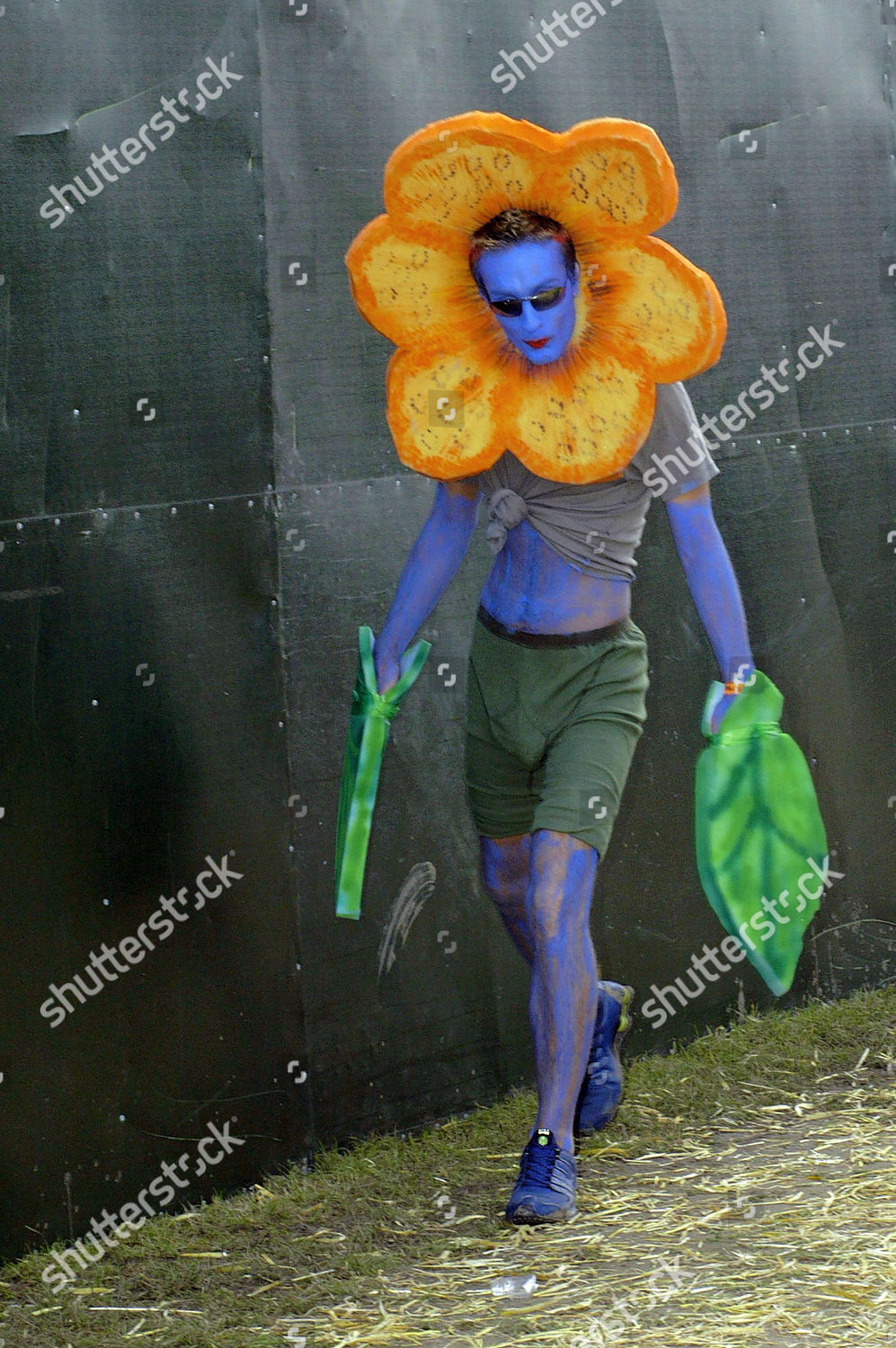 Man Dressed Flower Editorial Stock Photo - Stock Image | Shutterstock