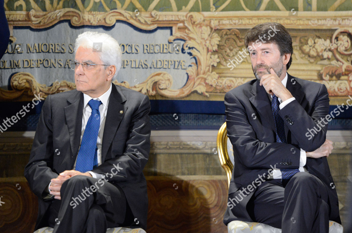 Sergio Mattarella Dario Franceschini Editorial Stock Photo - Stock ...