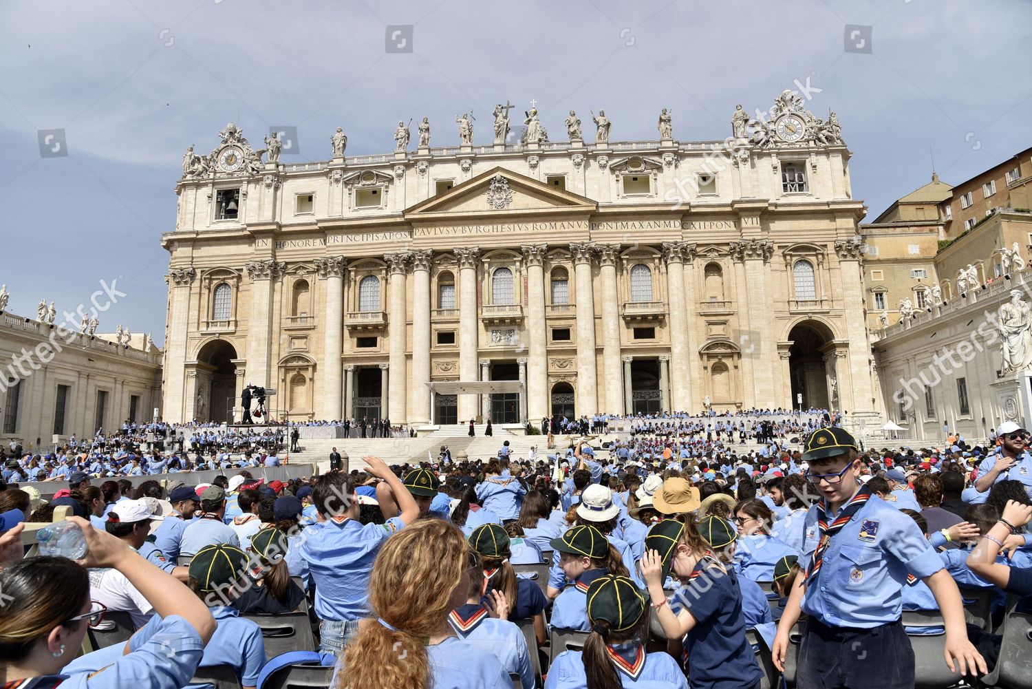 Agesci Scouts Attend Audience Pope Editorial Stock Photo - Stock Image ...