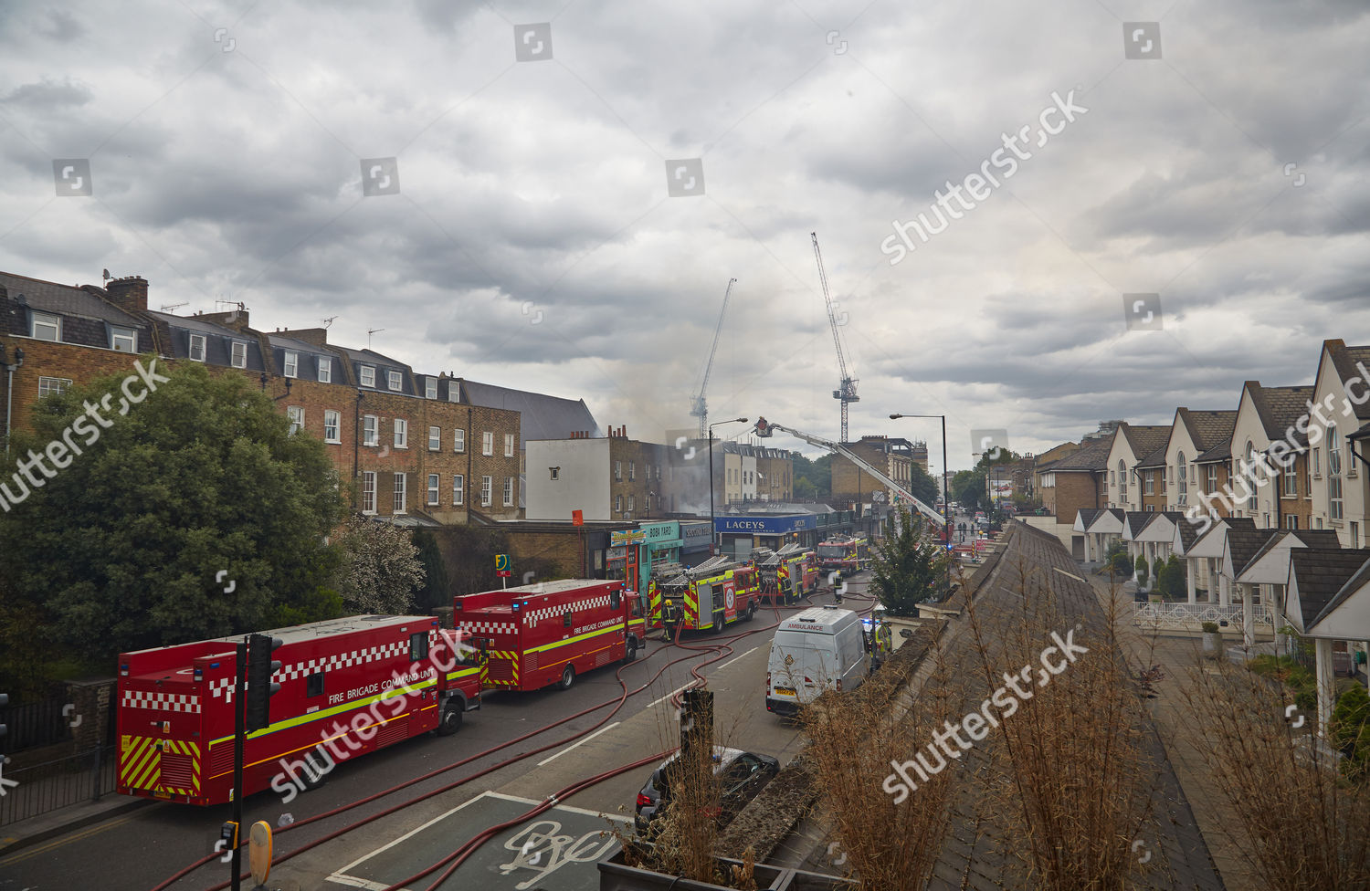 Fire Row Shops On Yorkton Street Editorial Stock Photo - Stock Image ...