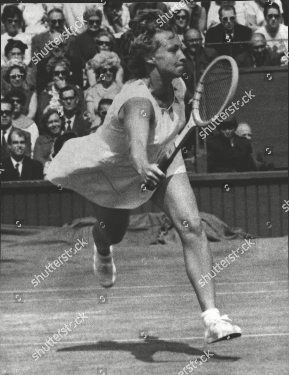 Darlene Hard Tennis Player Action Wimbledon Editorial Stock Photo ...