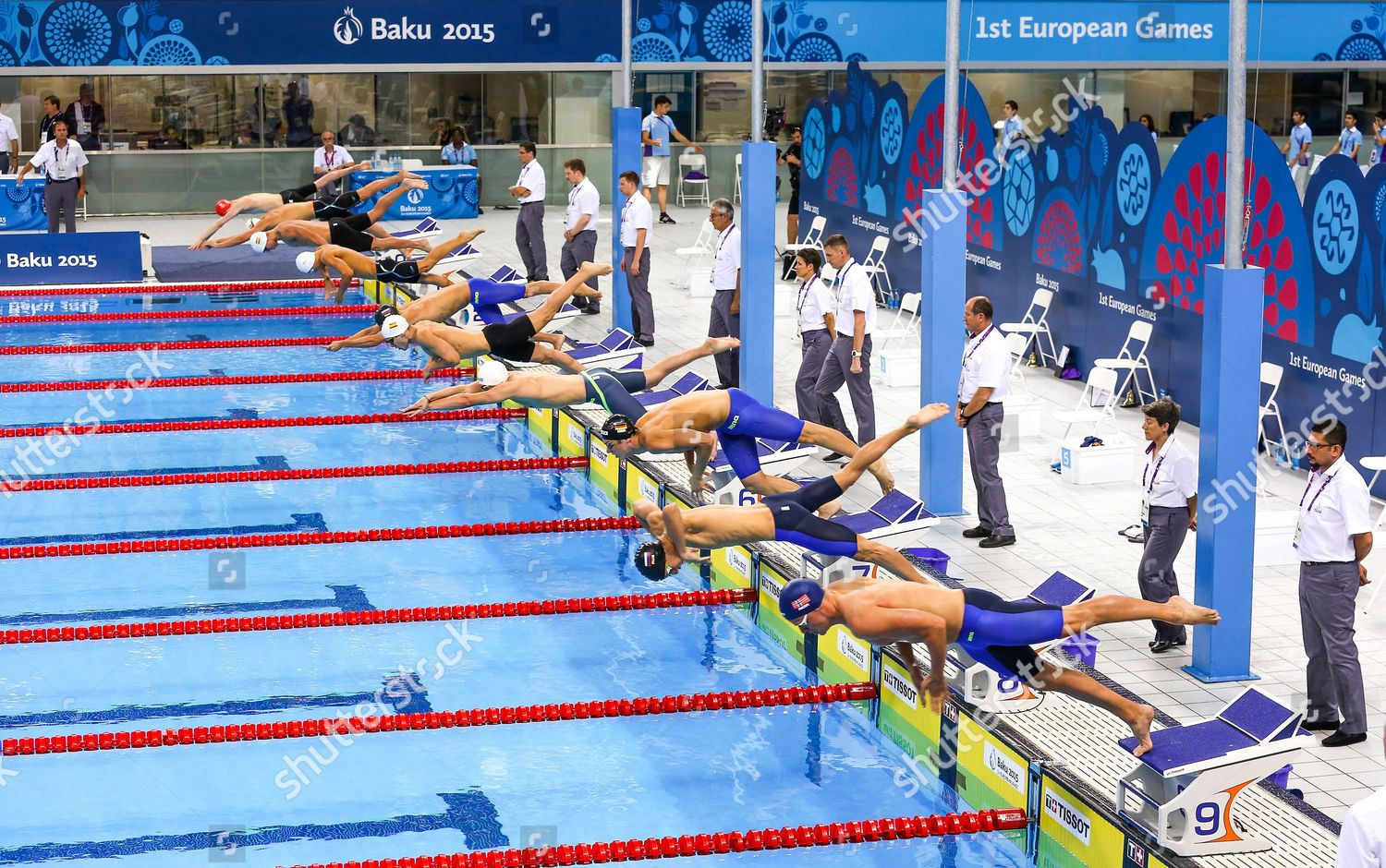 General View Swimmers Dive During Mens Editorial Stock Photo - Stock ...