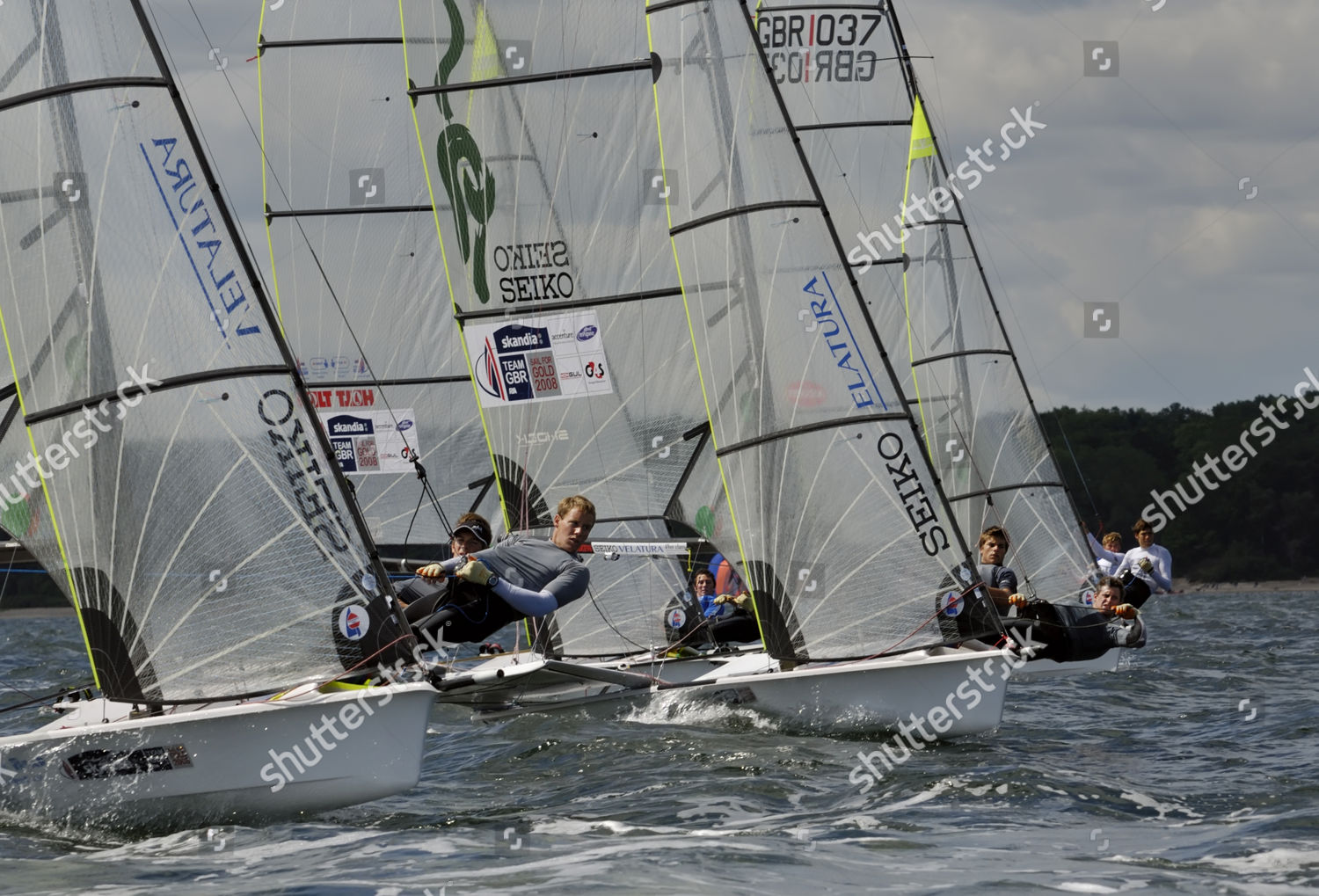 Sailing Boats Regatta 49er Fleet Category Editorial Stock Photo - Stock ...