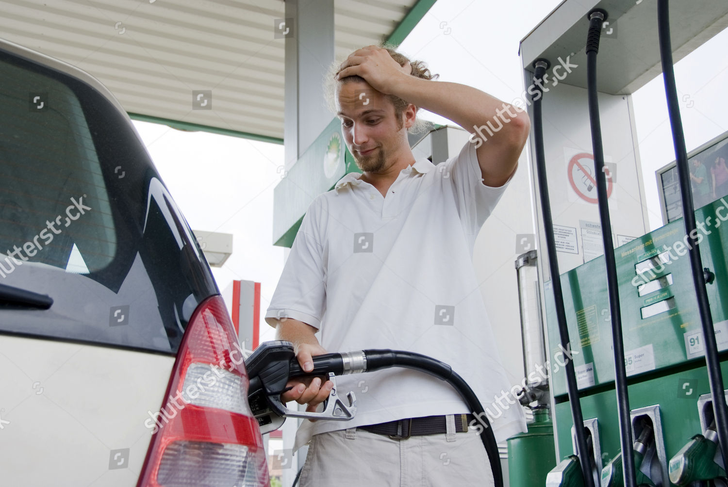 Model Released Man Petrol Station Editorial Stock Photo - Stock Image ...