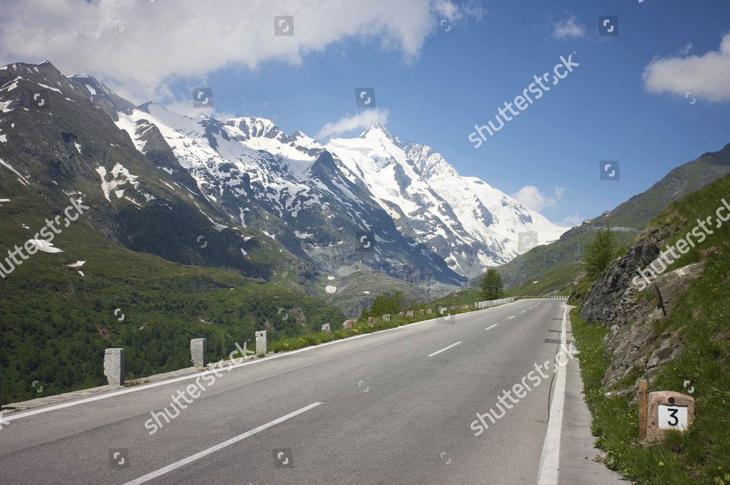 Mt Grossglockner Grossglockner High Alpine Road Editorial Stock Photo ...