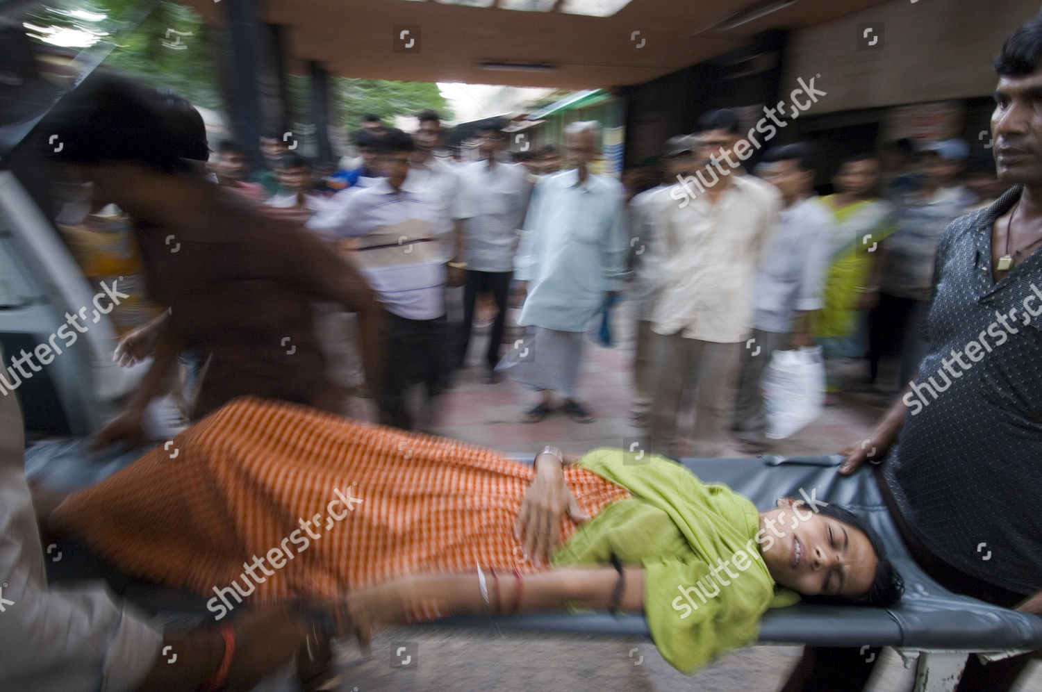 Shahzaham Begum Carried By Her Family Editorial Stock Photo - Stock ...