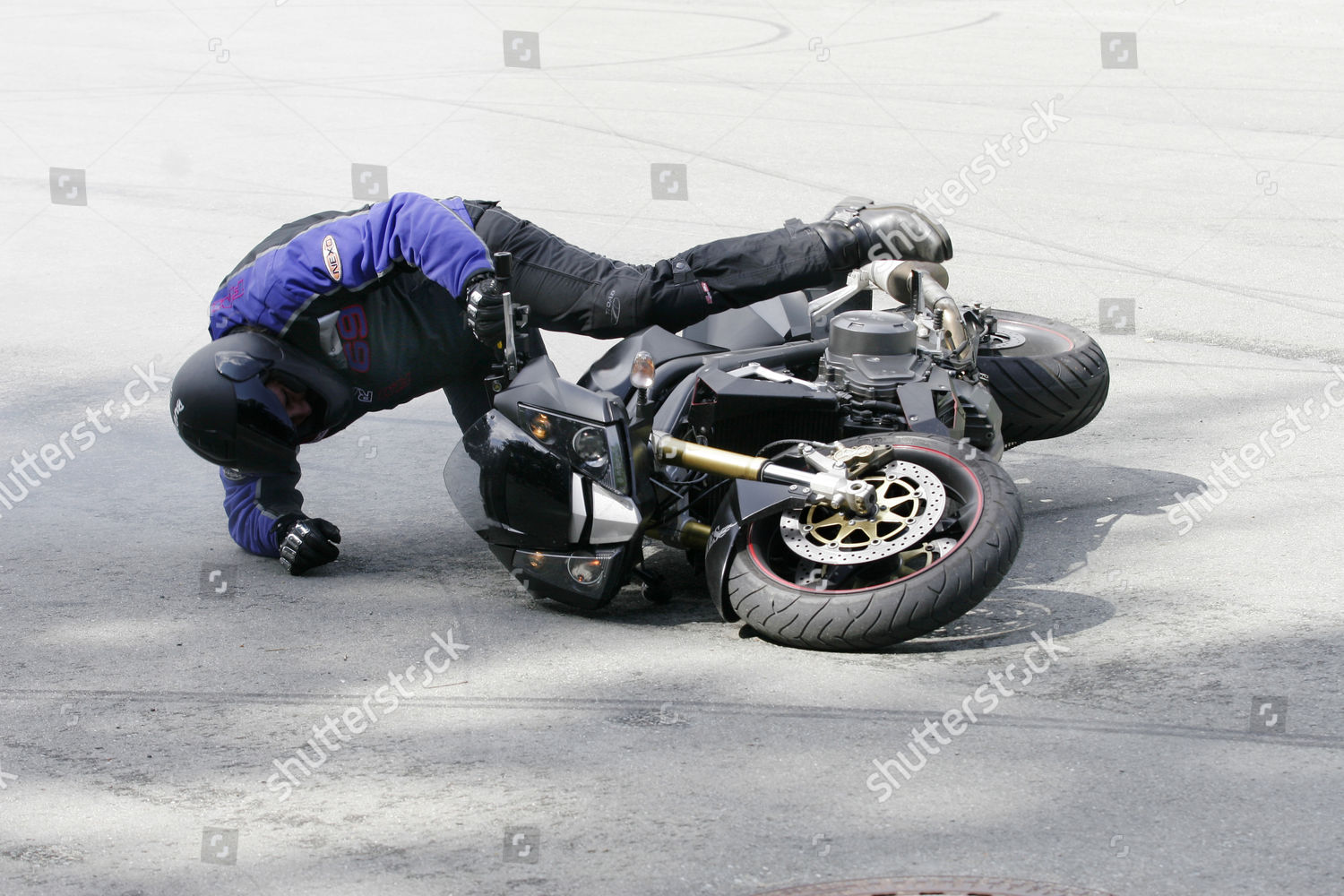 Motorcyclist Falling Editorial Stock Photo - Stock Image | Shutterstock