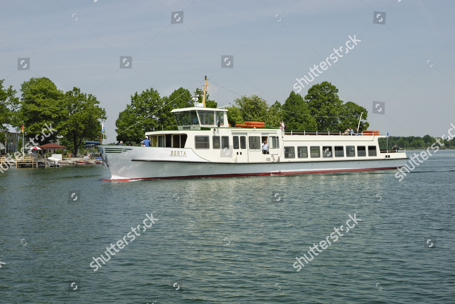 Excursion Boat On Lake Chiemsee Heading Editorial Stock Photo - Stock ...