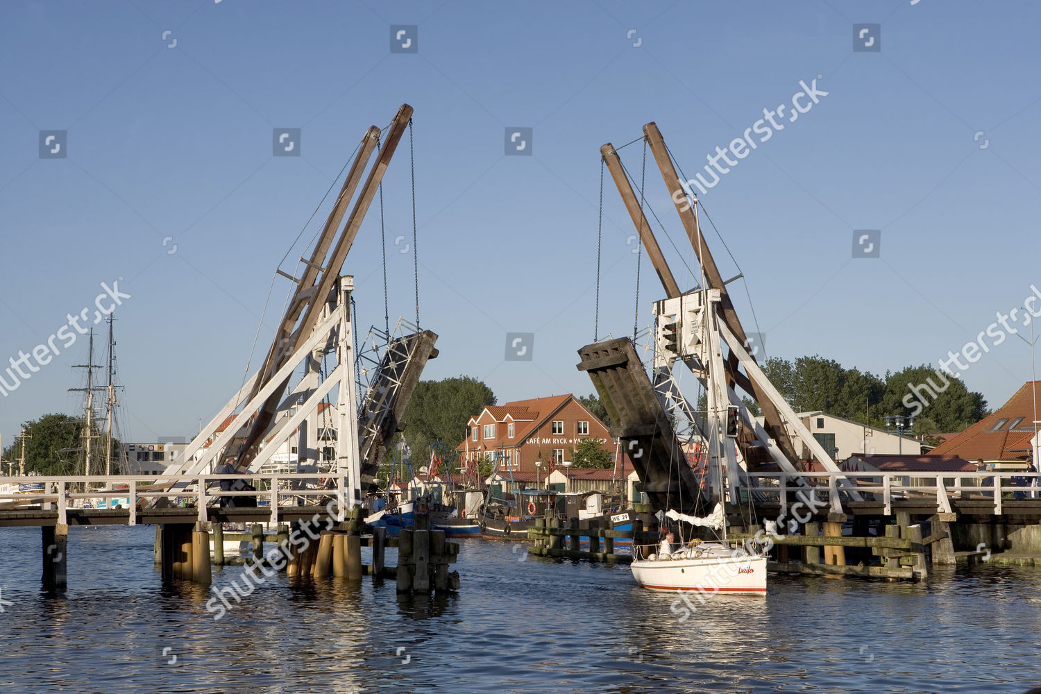 Trestle Bridge Dutch Style Wooden Bridge Editorial Stock Photo - Stock ...