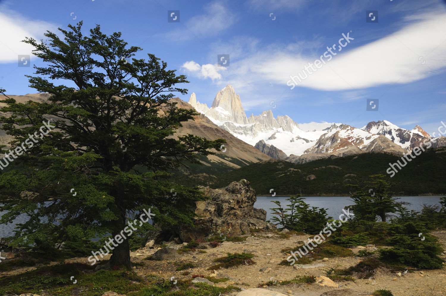 Mt Fitzroy 3375m Los Glaciares National Editorial Stock Photo - Stock ...