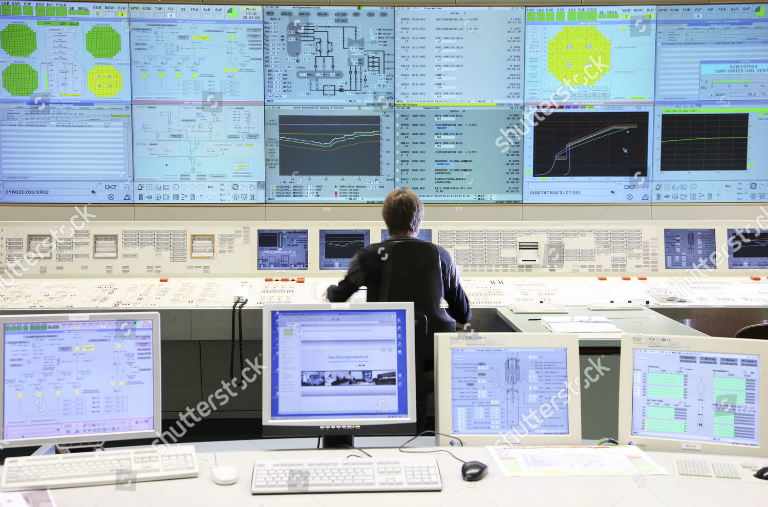 One 13 Control Stations Simulation Centre Editorial Stock Photo - Stock ...