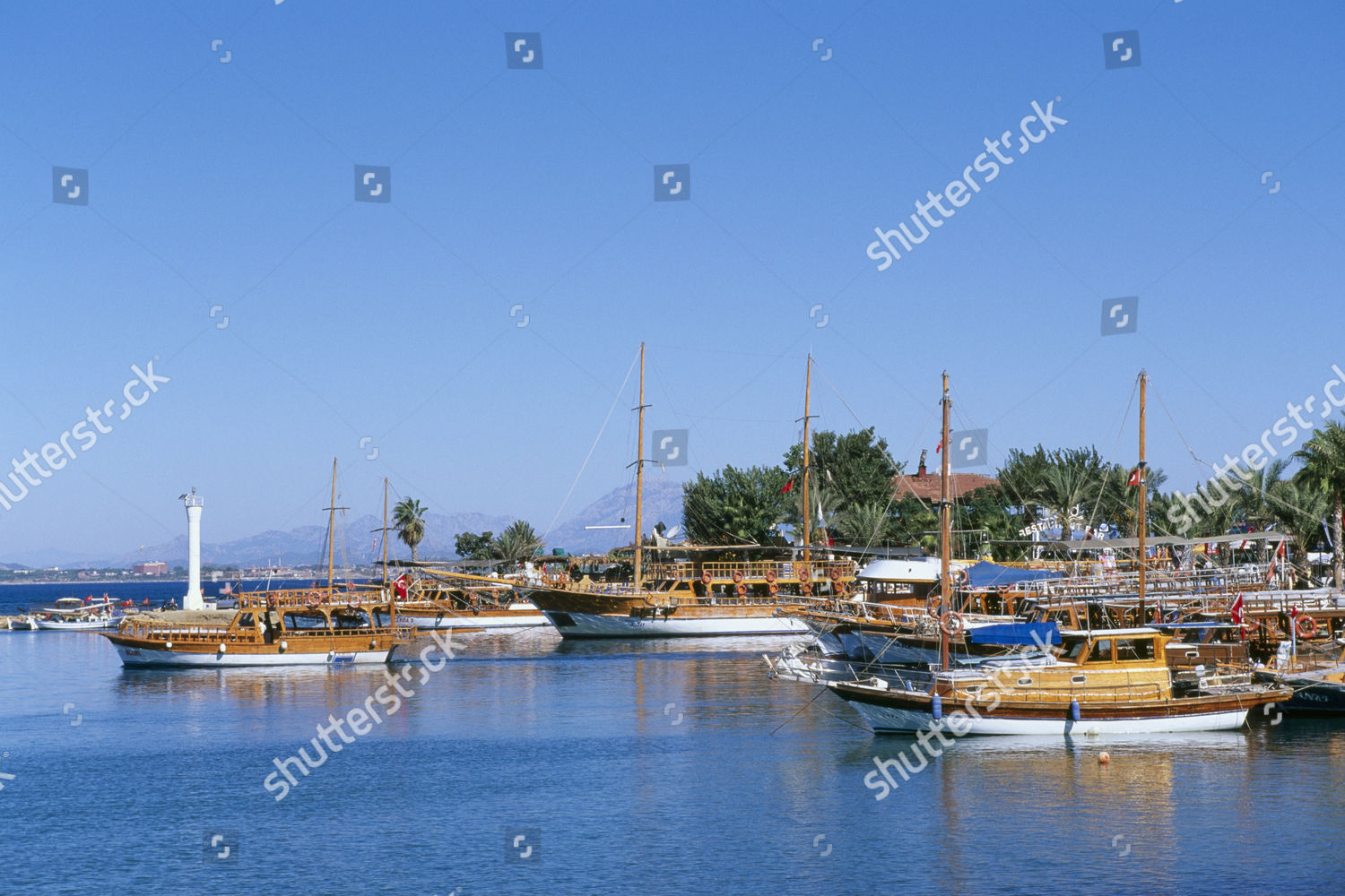 Harbour Side Turkish Riviera Turkey Eurasia Editorial Stock Photo - Stock Image | Shutterstock