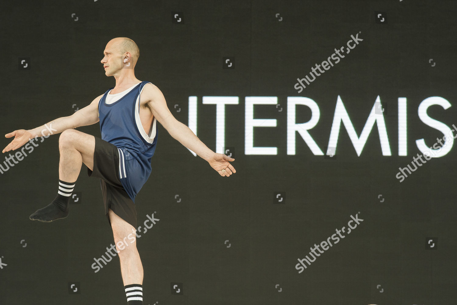 Michael Clark Dance Company On Pyramid Editorial Stock Photo - Stock ...