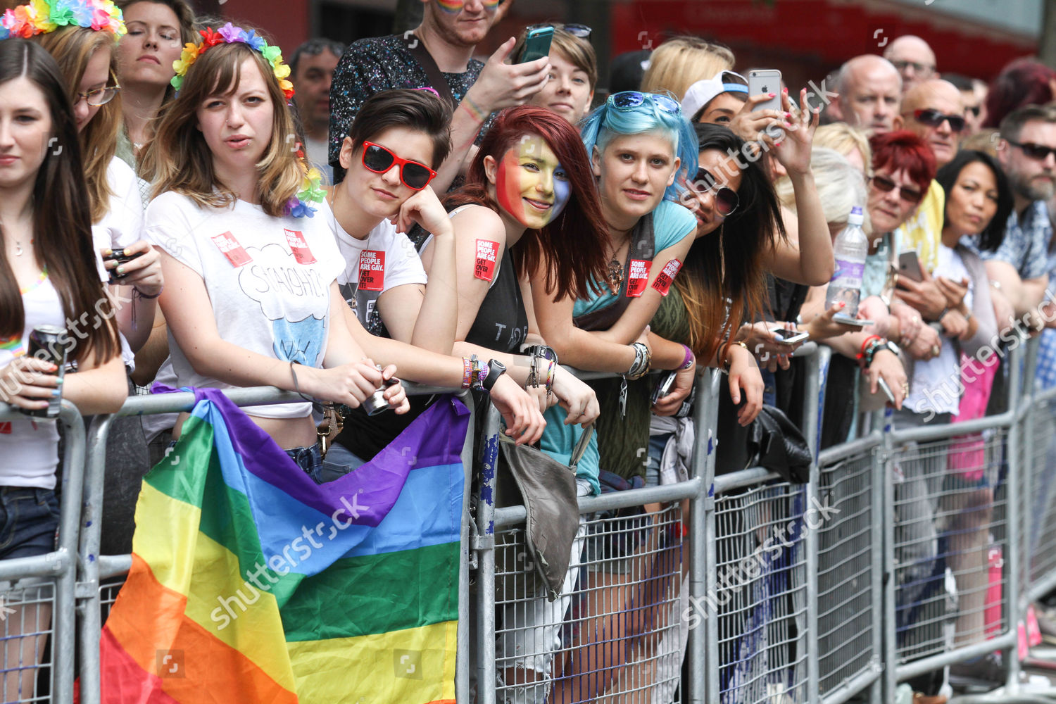Revellers Line Streets Watch Pride Parade Editorial Stock Photo - Stock ...