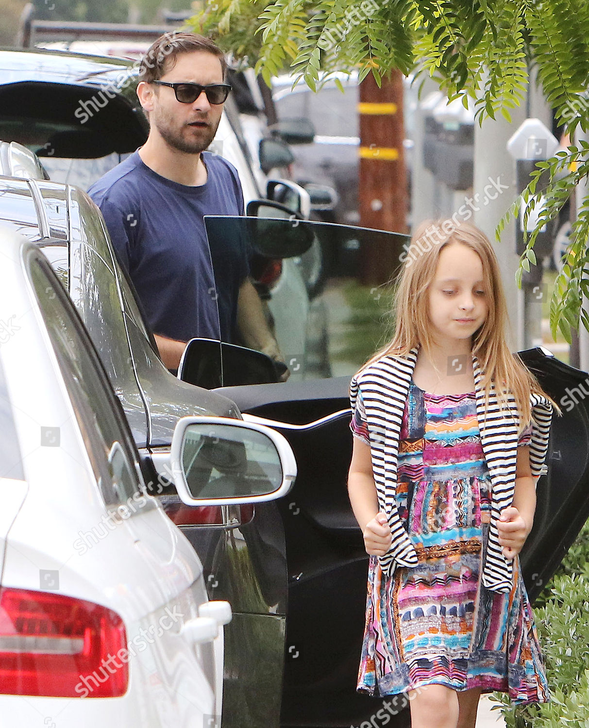 Tobey Maguire Daughter Ruby Maguire Editorial Stock Photo - Stock Image ...